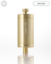 Premium Brushed Gold Shower Filter for Hard Water | Well Verti