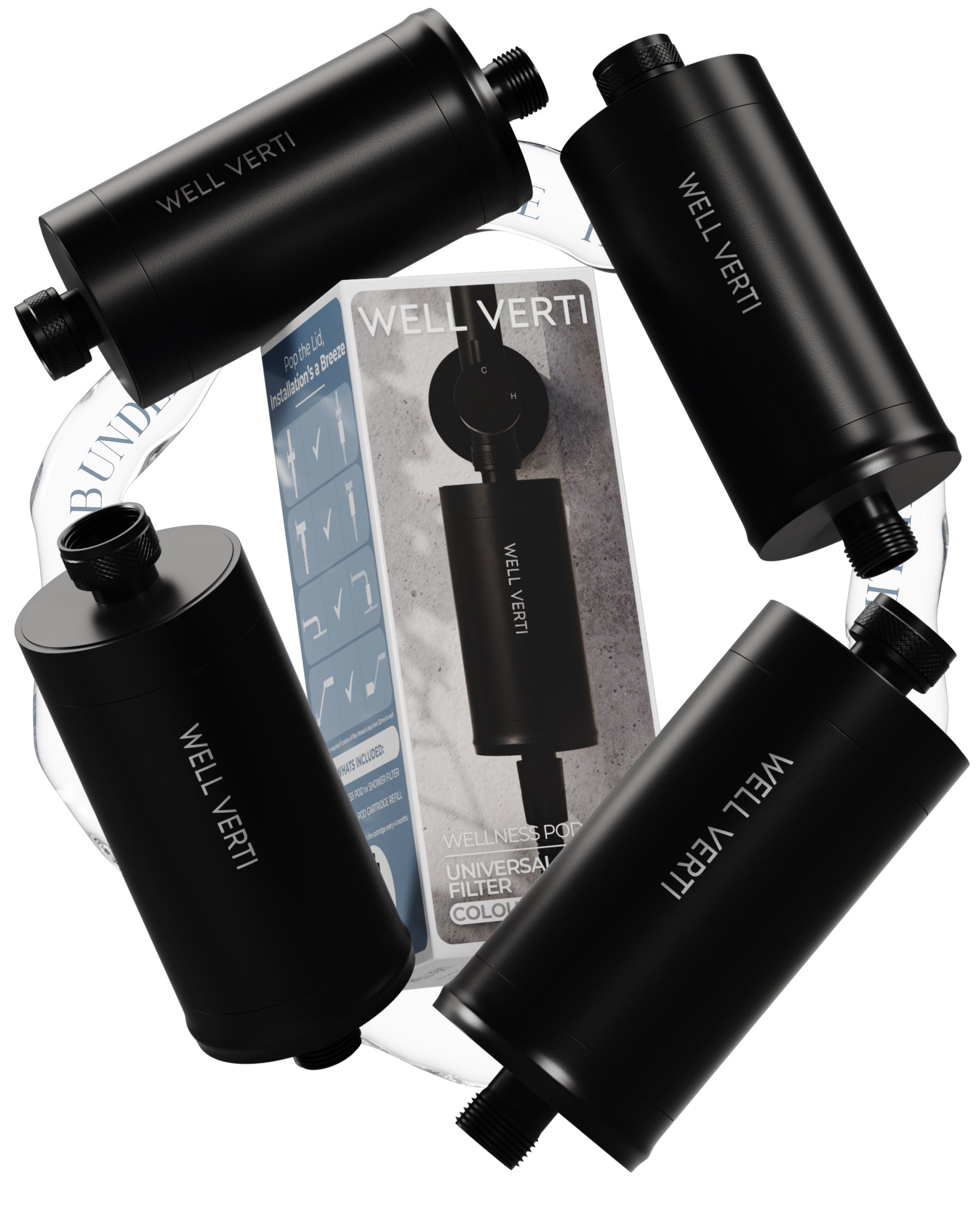 Well Verti™ Two Filter Bundle | Reduce Chlorine & Heavy Metals ...