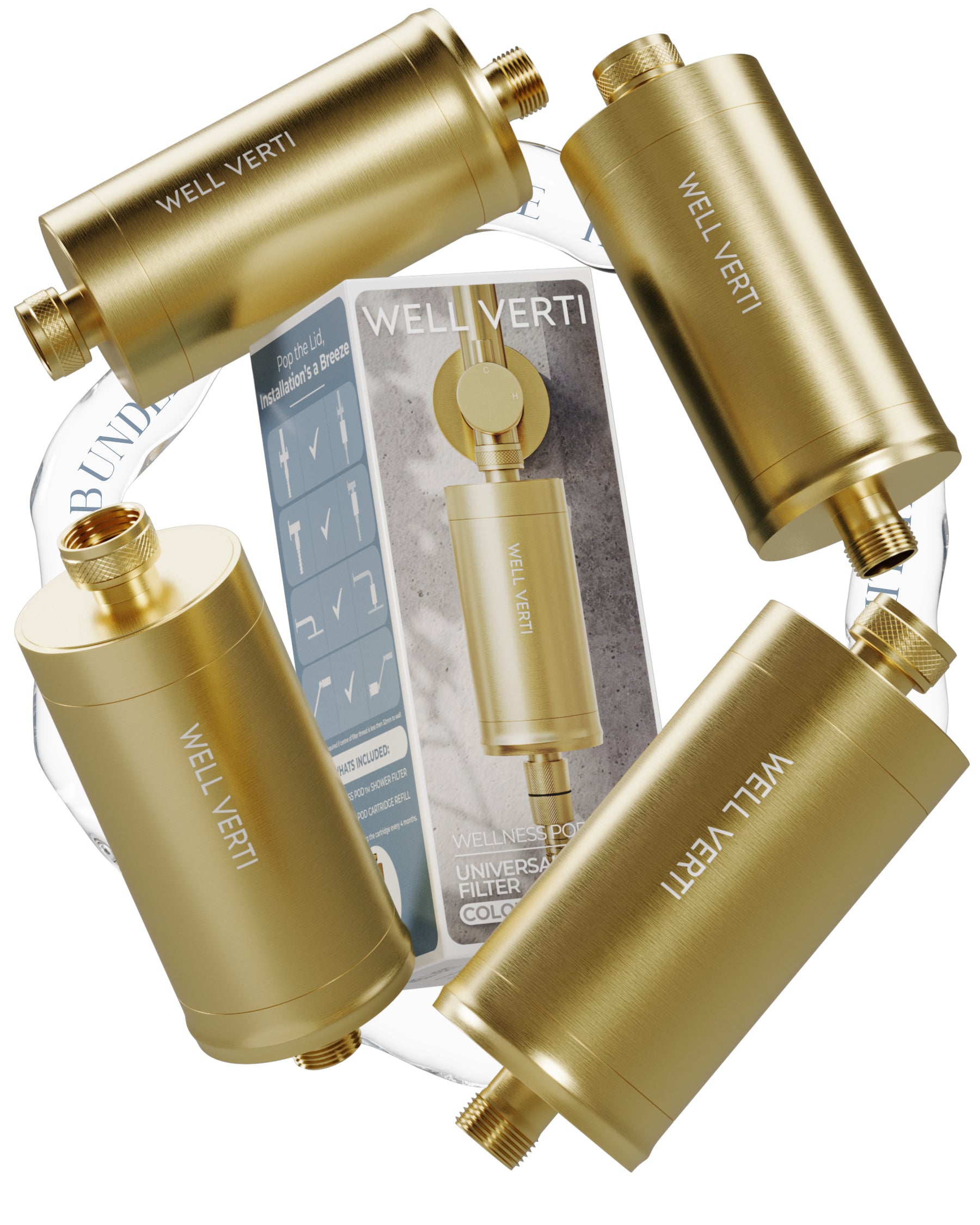 Well Verti™ Two Filter Bundle | Reduce Chlorine & Heavy Metals ...