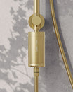 Premium Brushed Gold Shower Filter for Hard Water | Well Verti