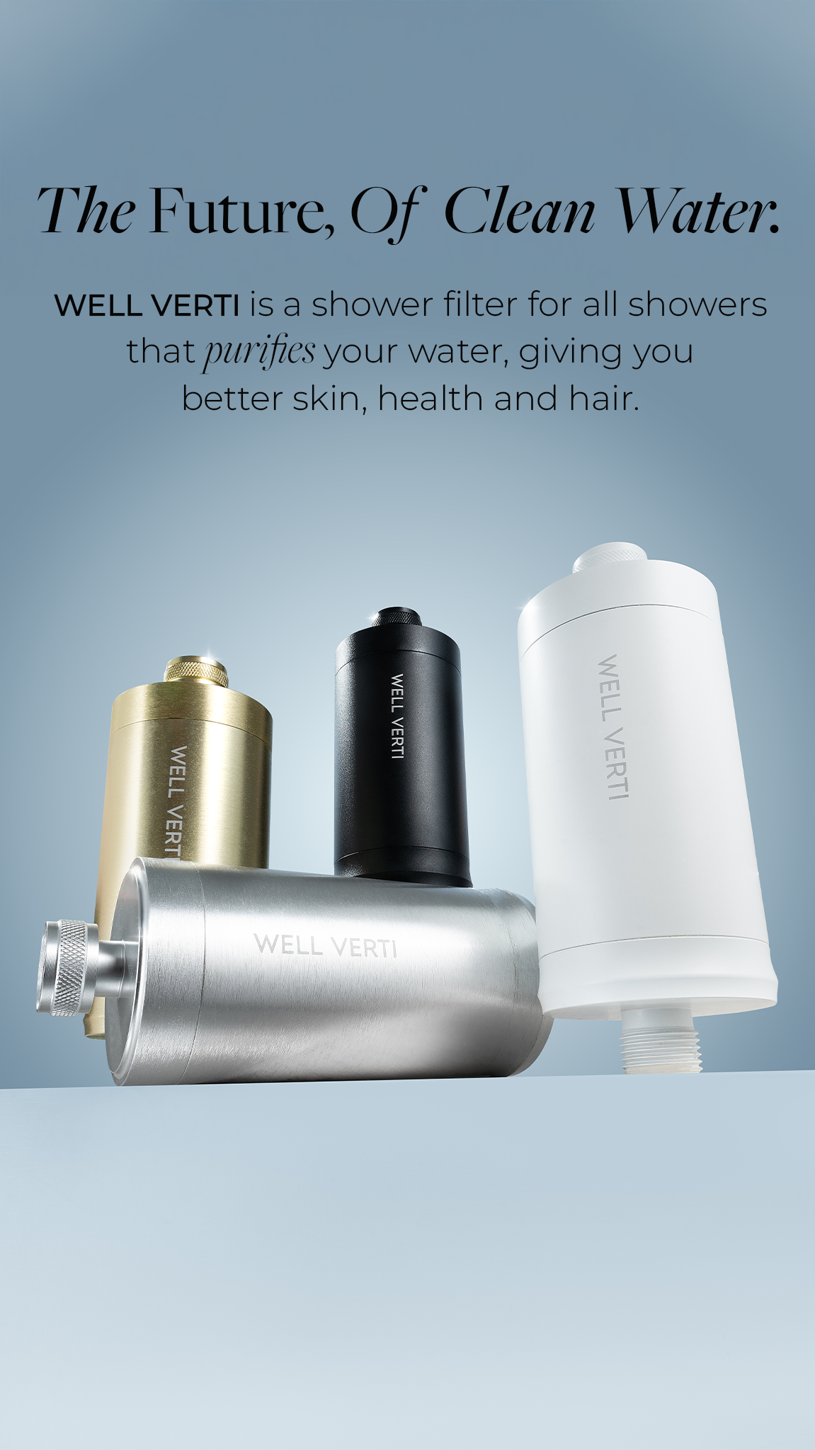 Well Verti Australia | Advanced Shower Filter for Skin & Hair Wellness